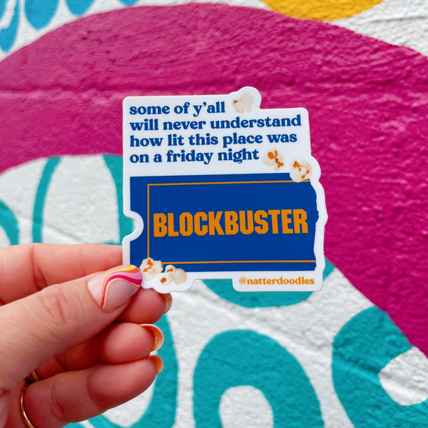 Blockbuster Friday Night Nostalgia Sticker