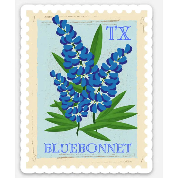 Bluebonnet Stamp Sticker