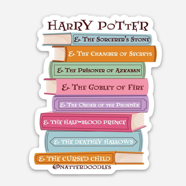 Harry Potter Book Stack Sticker